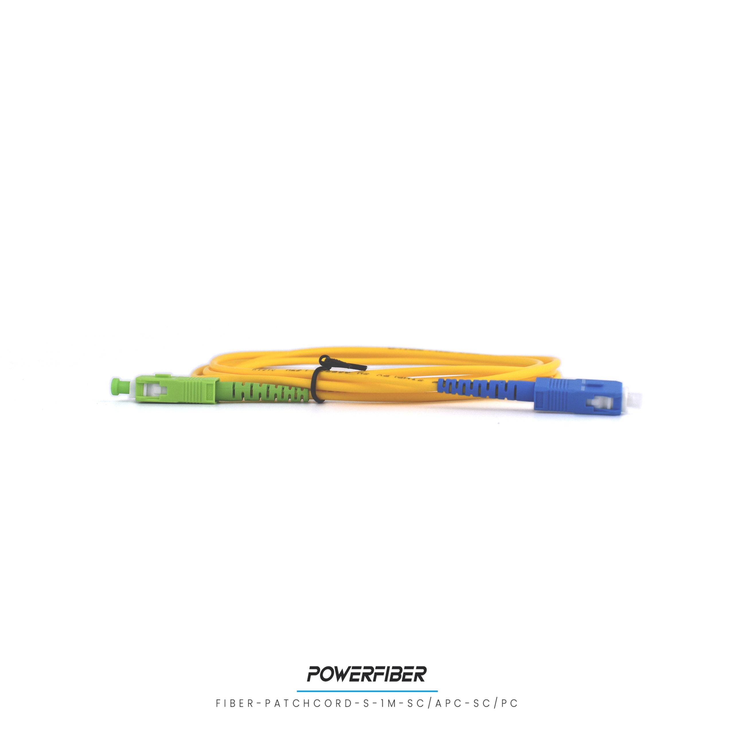 PATCHCORD SIMPLE MONOMODO 1 METRO SC/APC-SC/PC • POWERFIBER - ECUADOR